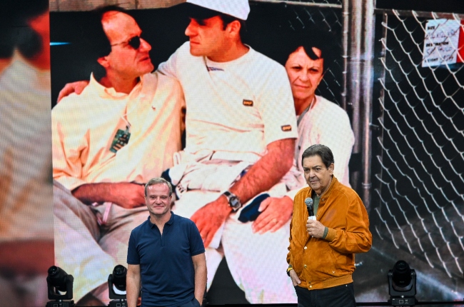 Arquivo Pessoal: Rubinho Barrichello é homenageado no Faustão; veja fotos